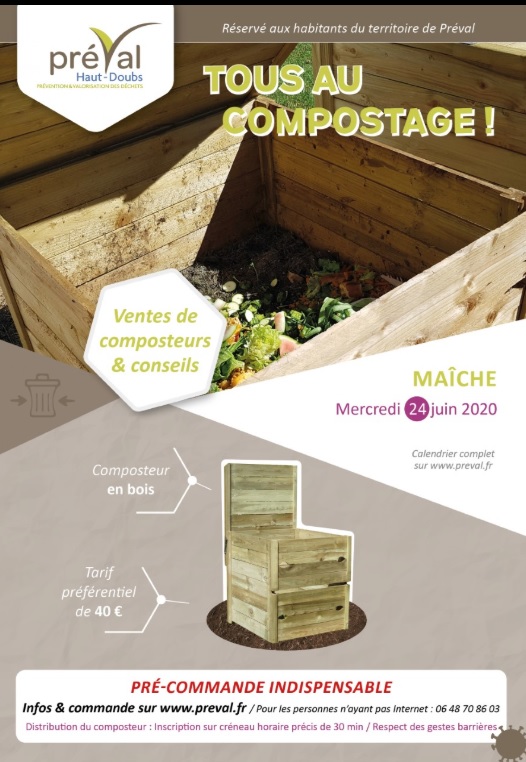 Ville de Maîche - Nouvelle vente de composteurs